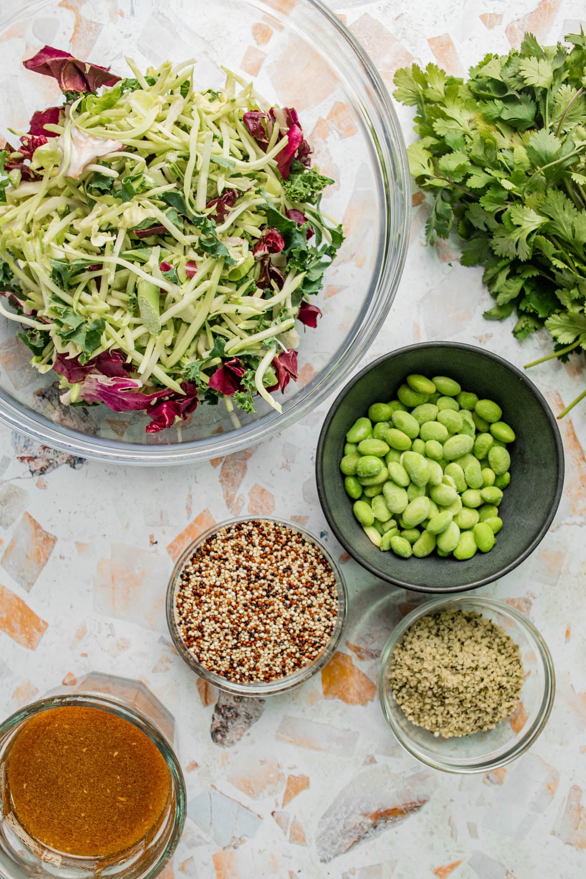 Nourishing Kale and Quinoa Salad with Edamame - Desiree Nielsen