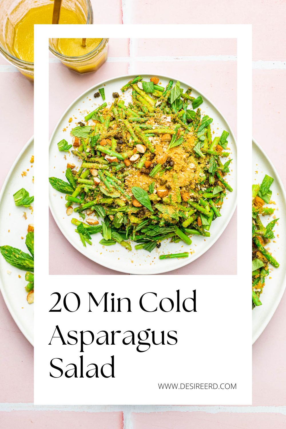 20 Minute Cold Chopped Asparagus Salad - Desiree Nielsen