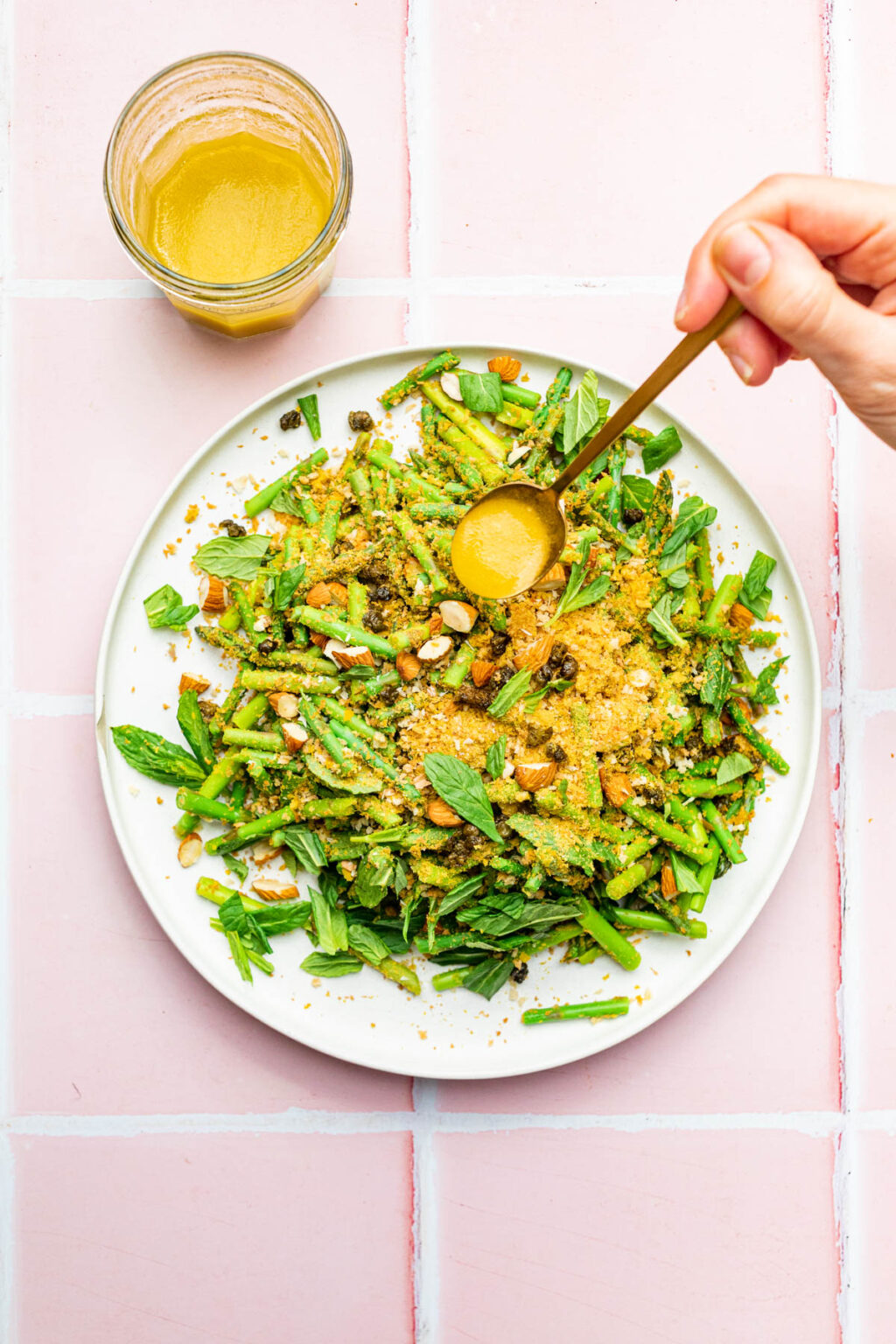 20 Minute Cold Chopped Asparagus Salad - Desiree Nielsen