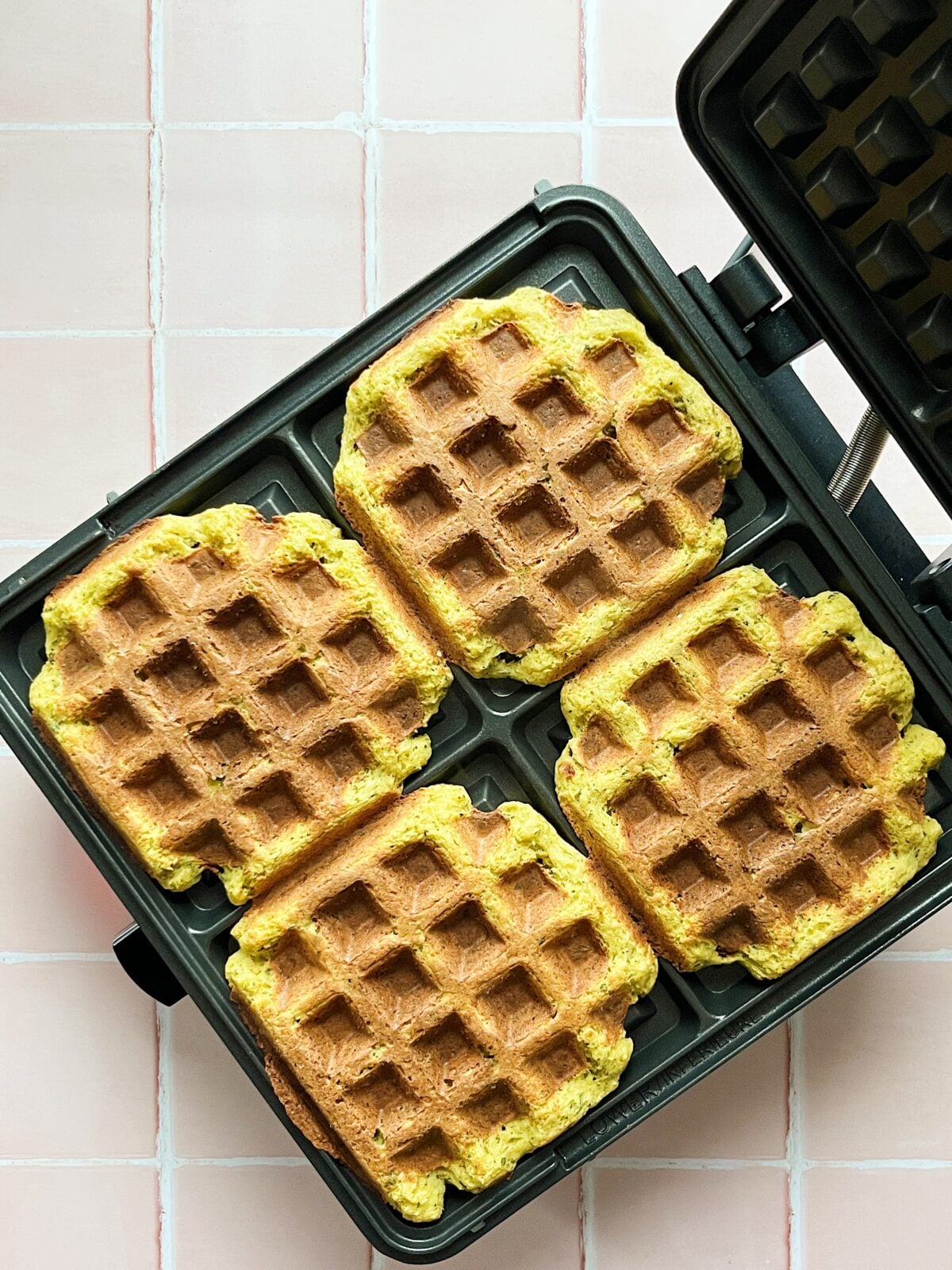 30 Minute Savory Zucchini Waffles - Desiree Nielsen