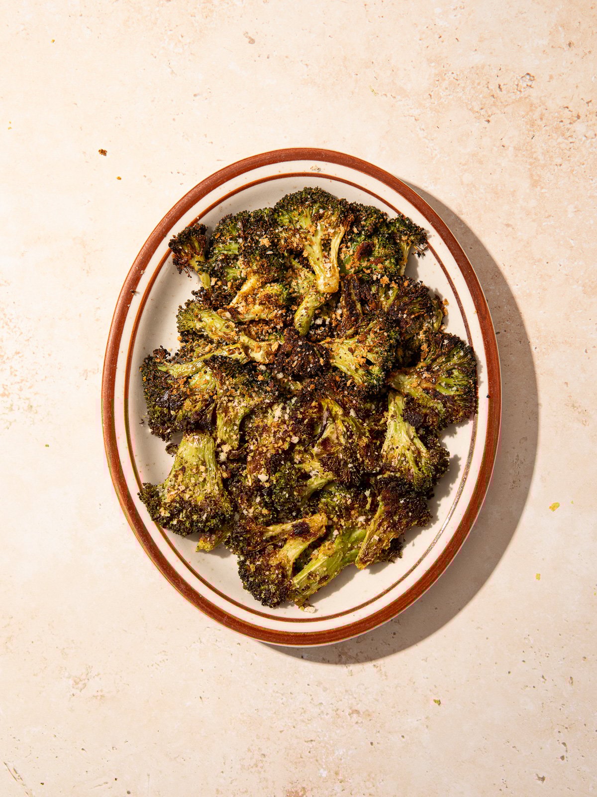 Crispy Smashed Broccoli with Nutritional Yeast - Desiree Nielsen
