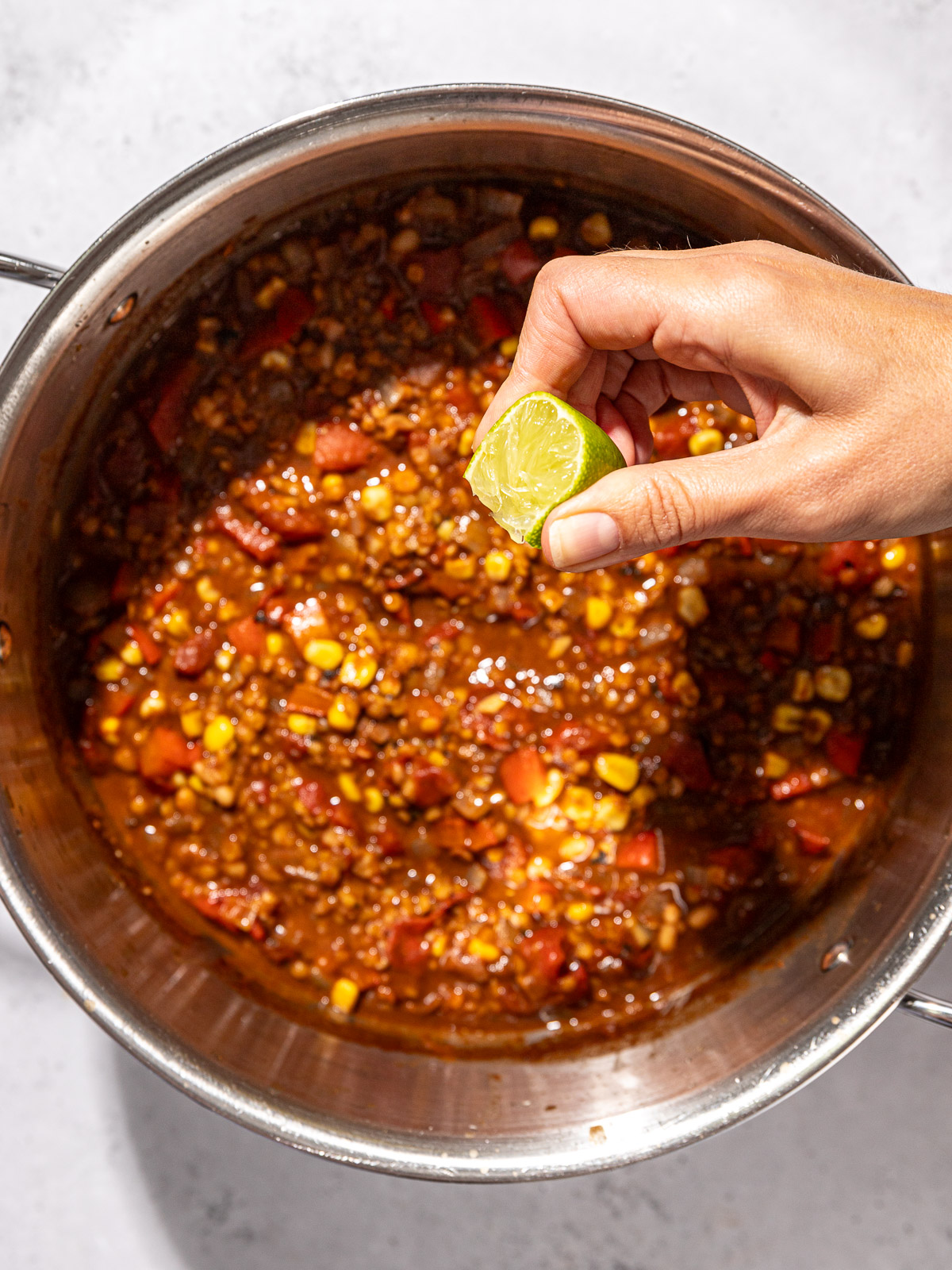 Smoky Red Lentil Chili - Desiree Nielsen