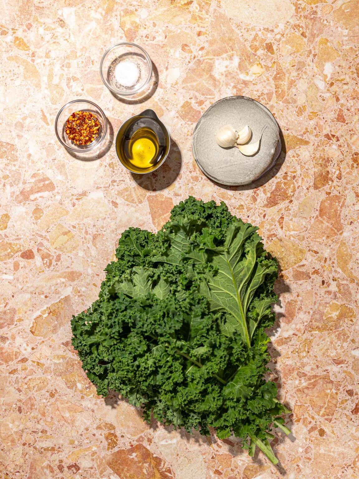Quick Sautéed Kale with Garlic and Chiles - Desiree Nielsen