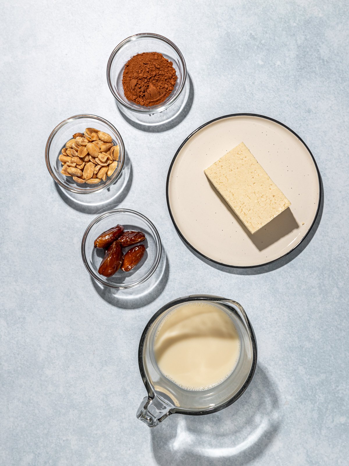 Creamy Snickers Tofu Smoothie (37g protein!) - Desiree Nielsen