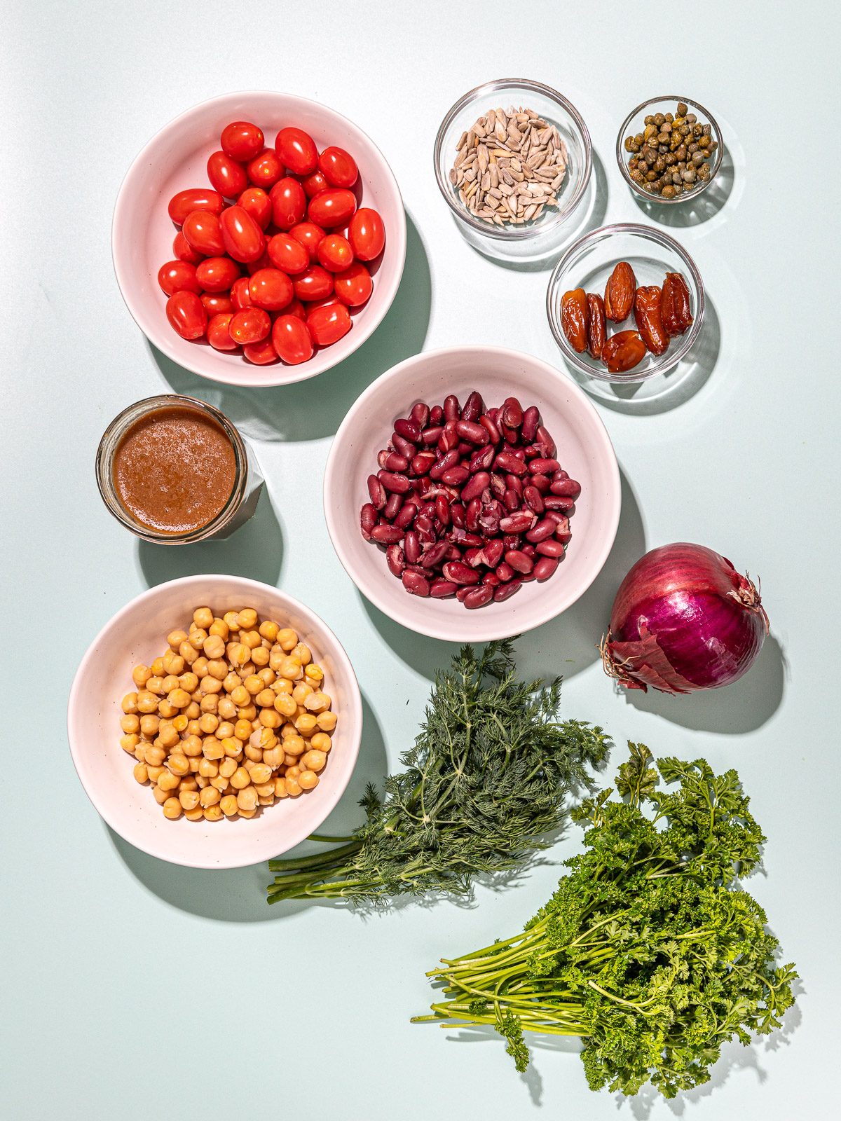 15 Minute Herby Bean Salad with Balsamic Dressing - Desiree Nielsen