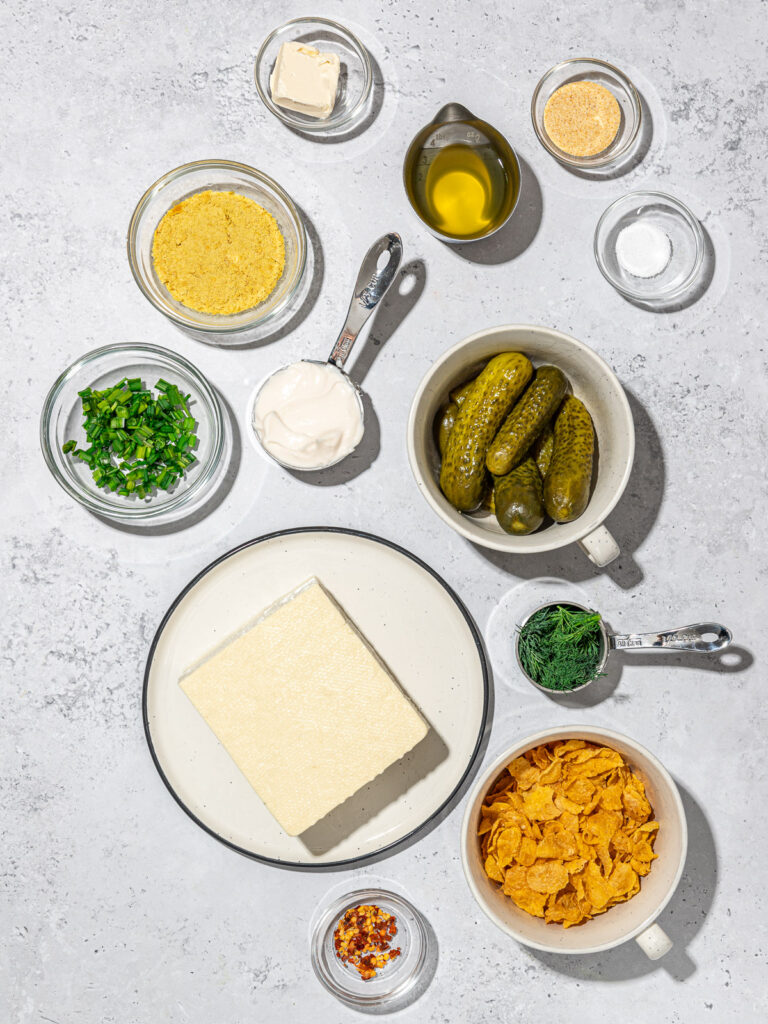 Protein-Packed “Fried” Pickle Dip with Tofu - Desiree Nielsen