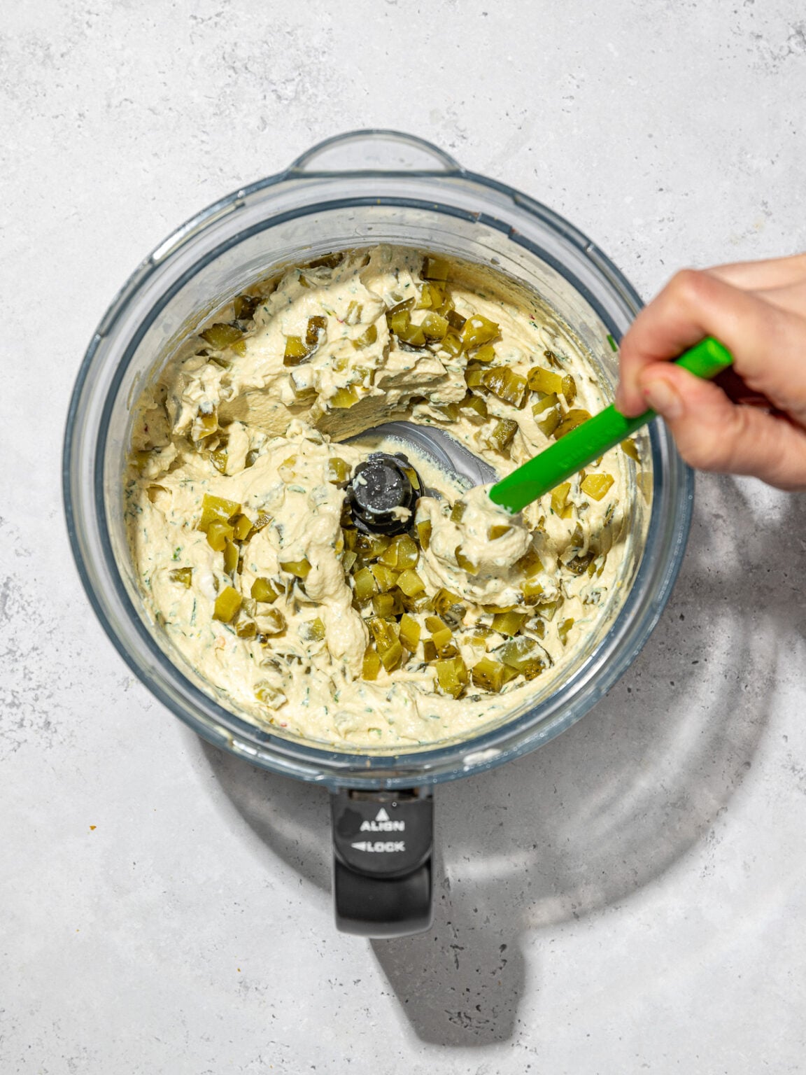 Protein-Packed “Fried” Pickle Dip with Tofu - Desiree Nielsen