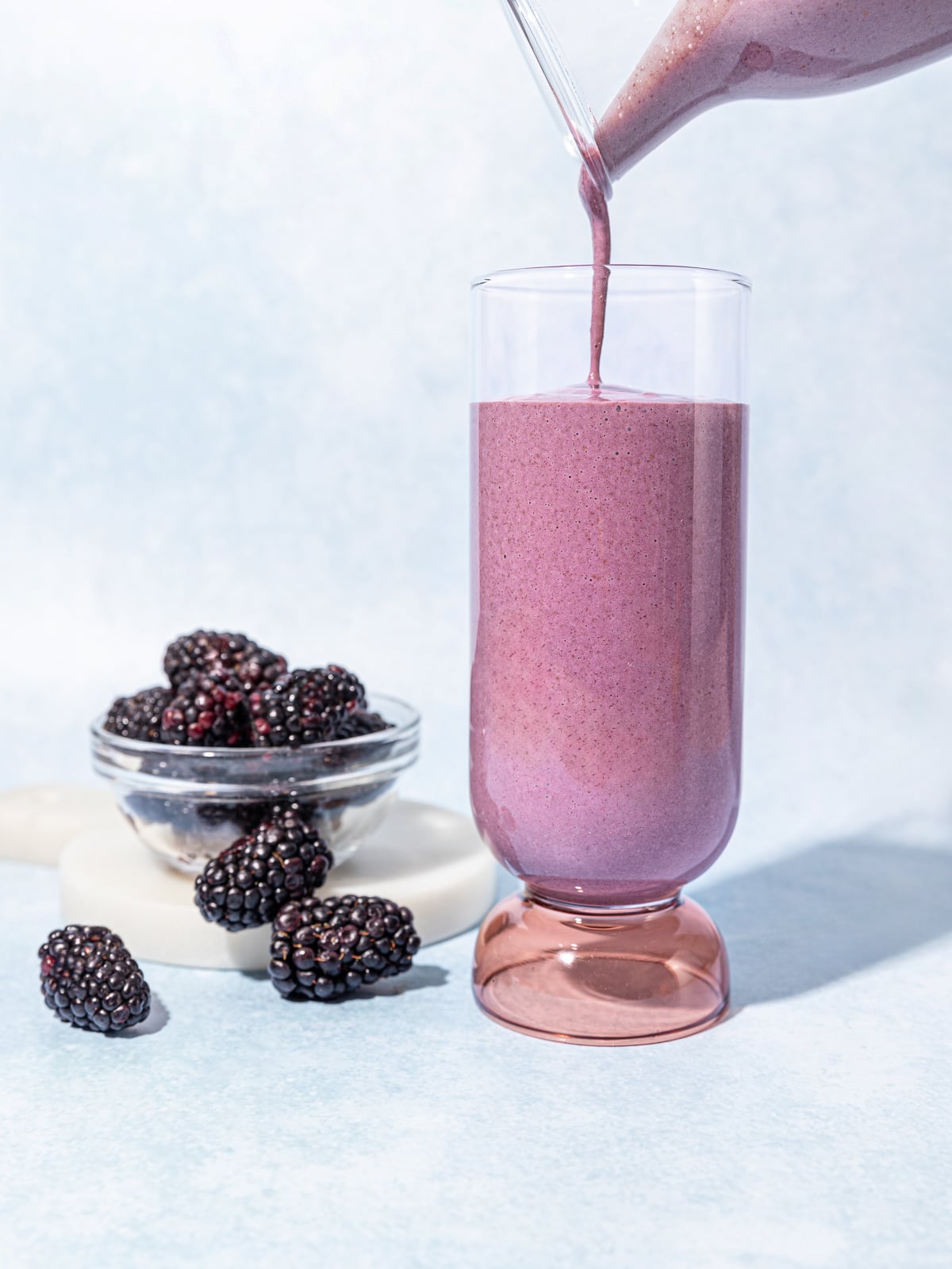 Gut-friendly Blackberry PB + J Smoothie - Desiree Nielsen