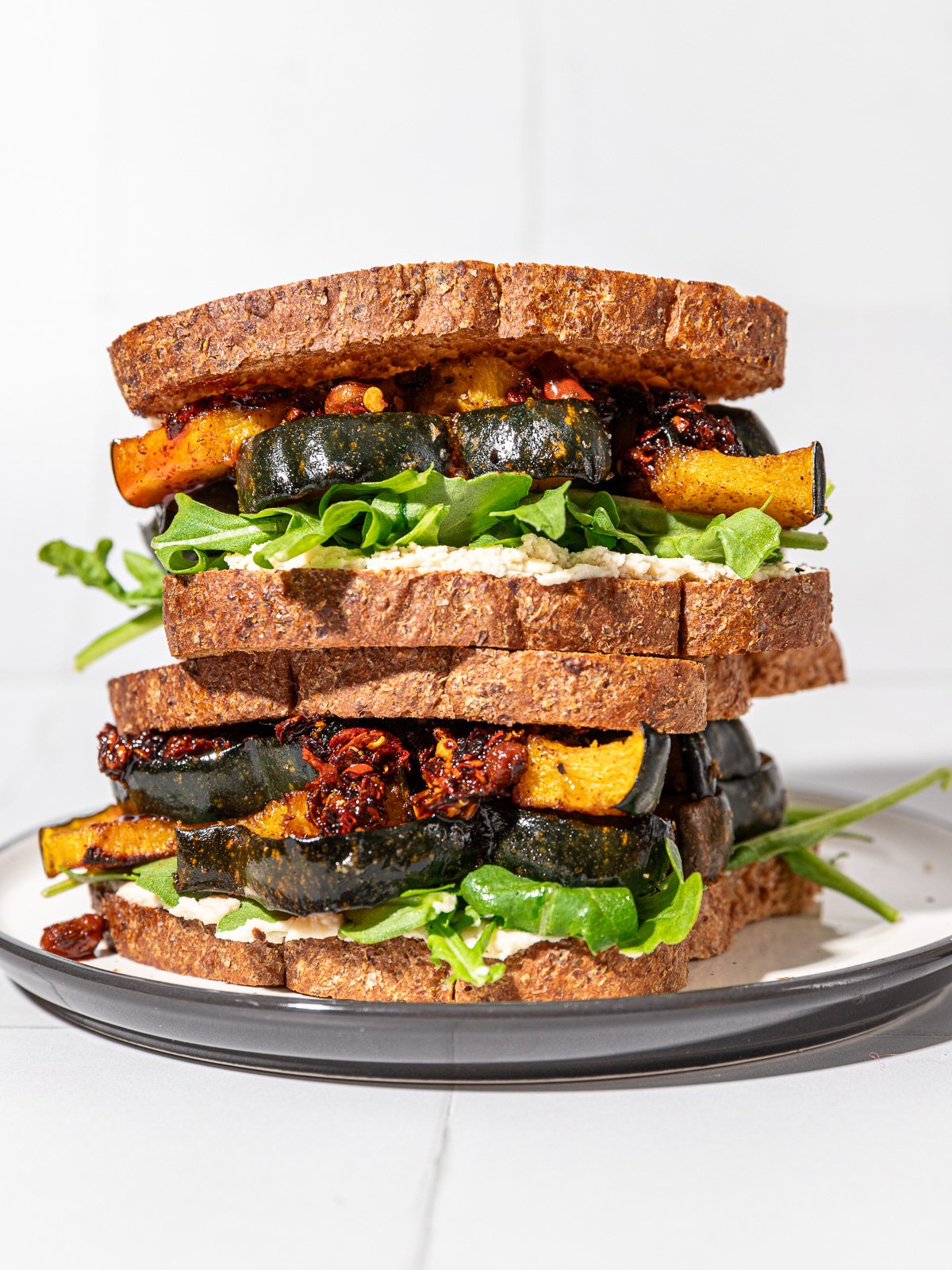 Sweet + Spicy Roasted Squash Sandwich - Desiree Nielsen